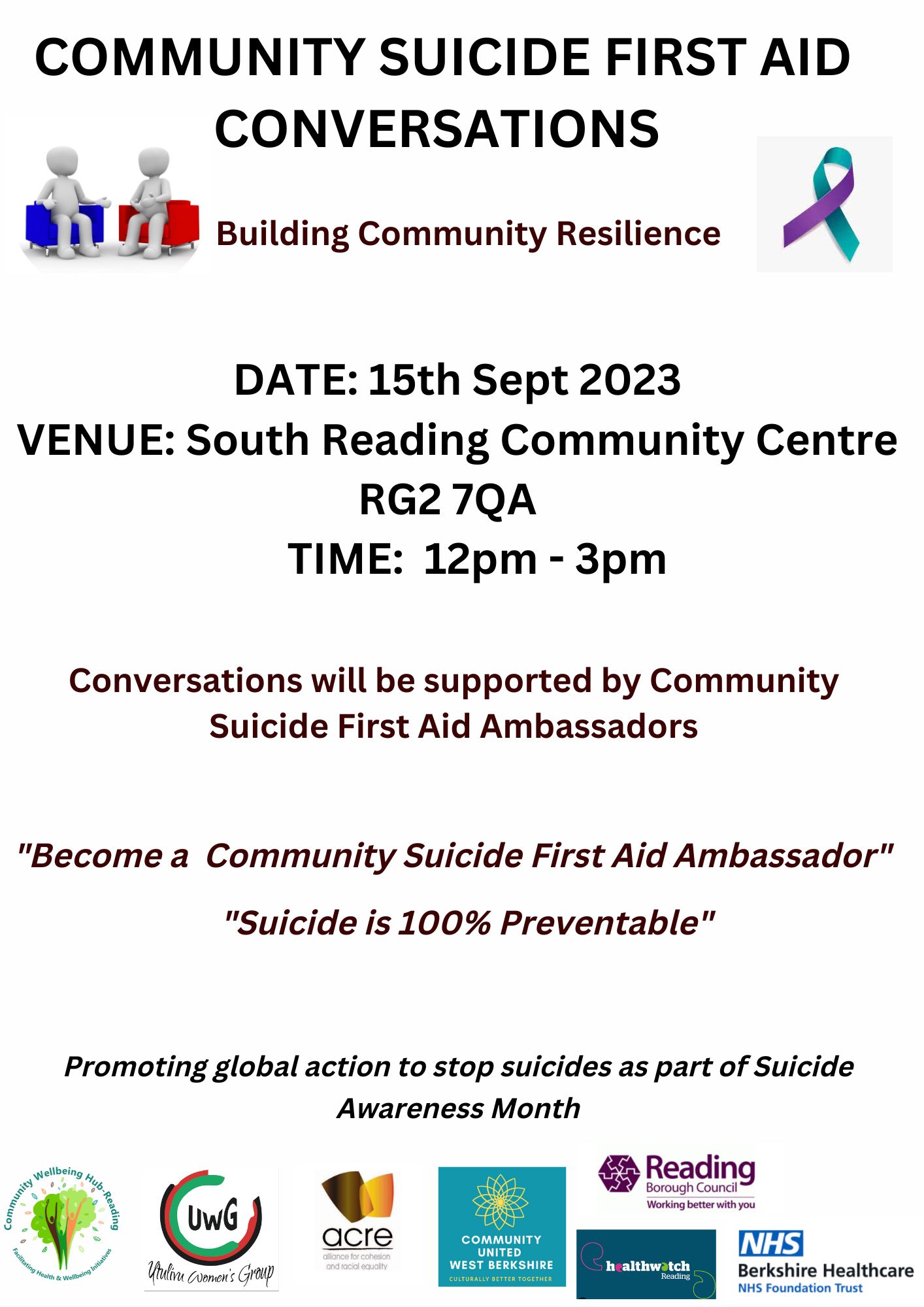 Community Suicide Conversations – Reading Voluntary Action
